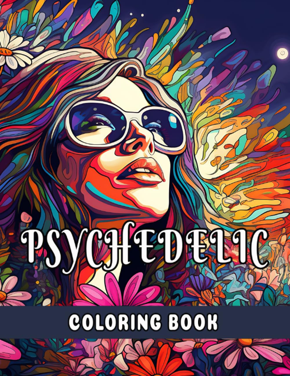Psychedelic Coloring Book: Trippy coloring books: Wayne, Vanessa, Wayne ...