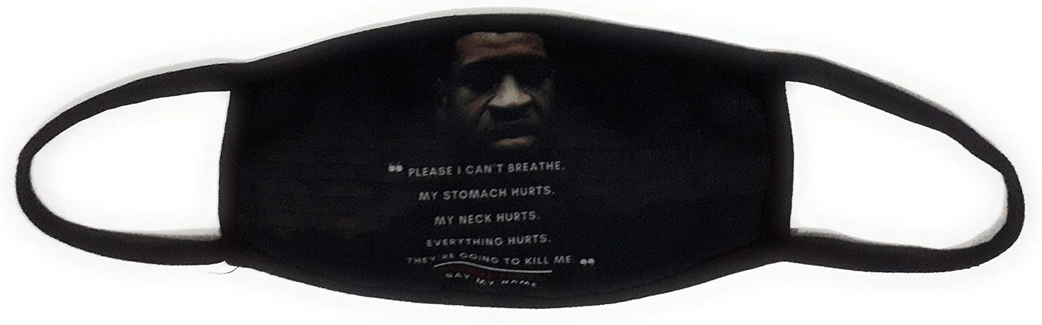 George Floyd Face Mask Cotton Facial Cover Comfort All Day Wear Size ...