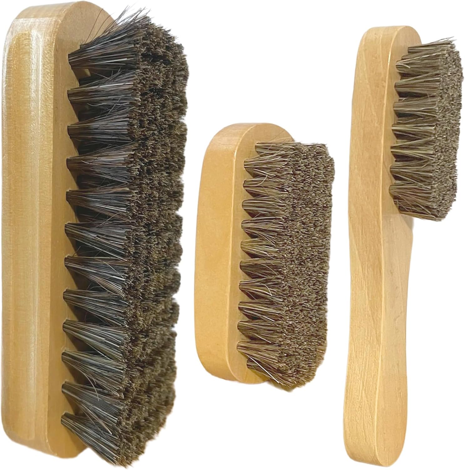 Amazon.com: Horsehair Laundry Stain Brush 3 Pack Clothes Brush Shoes ...