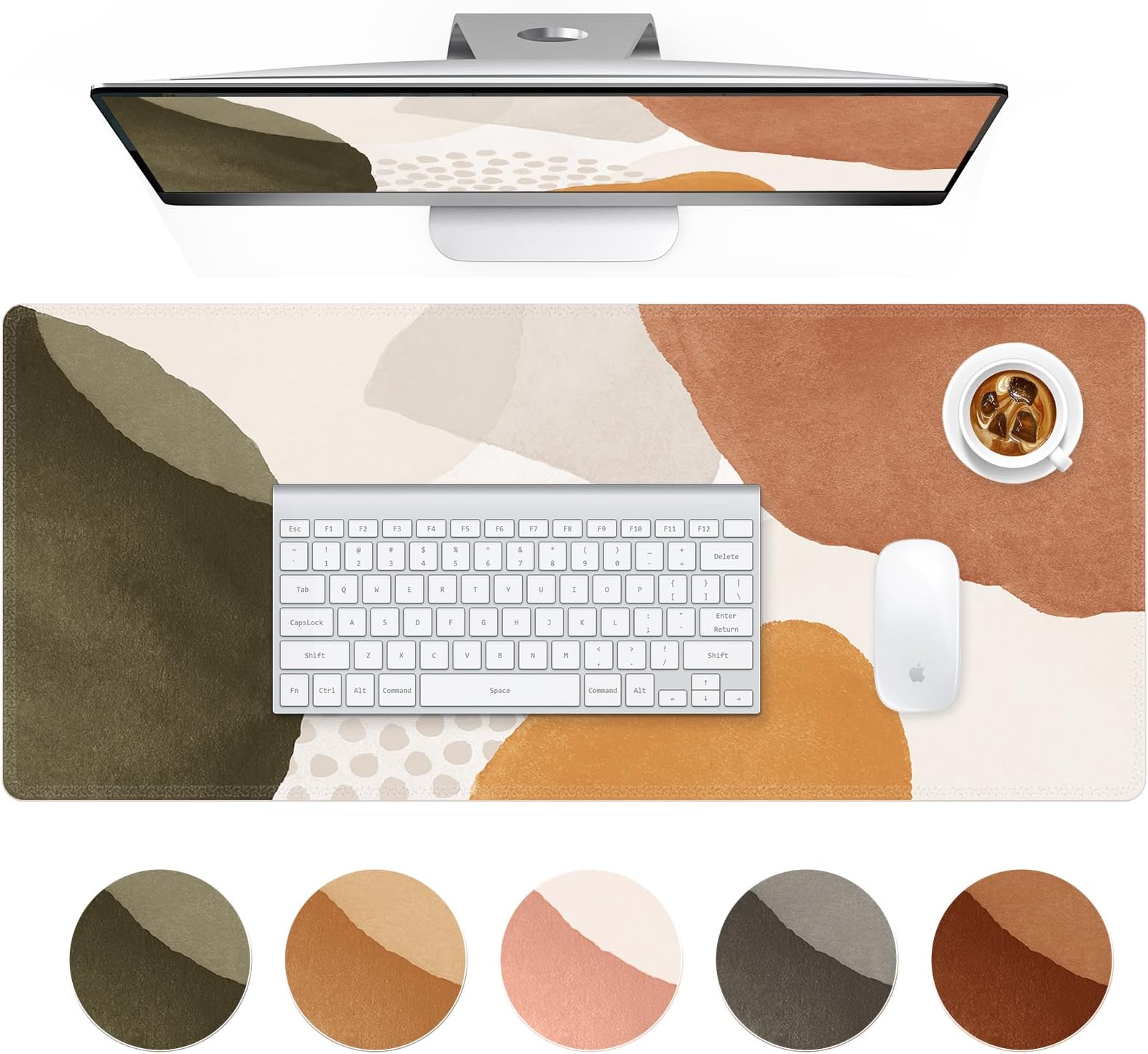 HAOCOO Boho Desk Mat, Computer Desk Pad, Large Mouse Pad for Desk, XXL ...