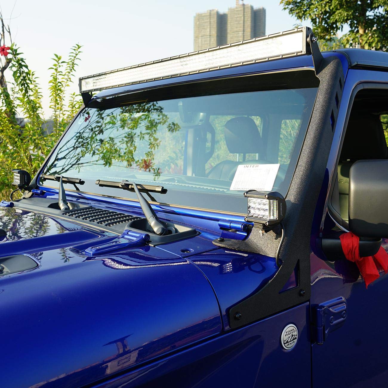 Buy AUXMART 52" LED Light Bar Windshield Mounting Brackets with A ...