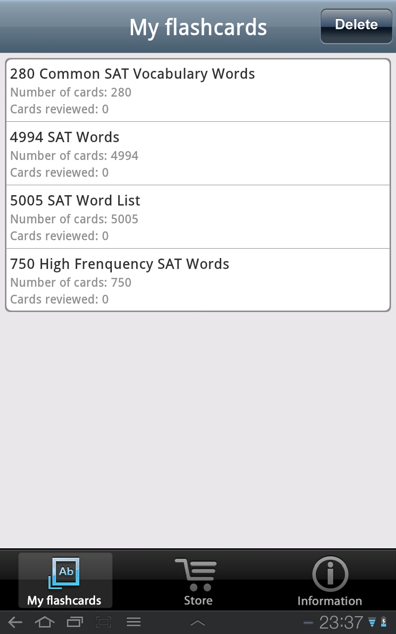 SAT Flashcards - English: app su Amazon Appstore
