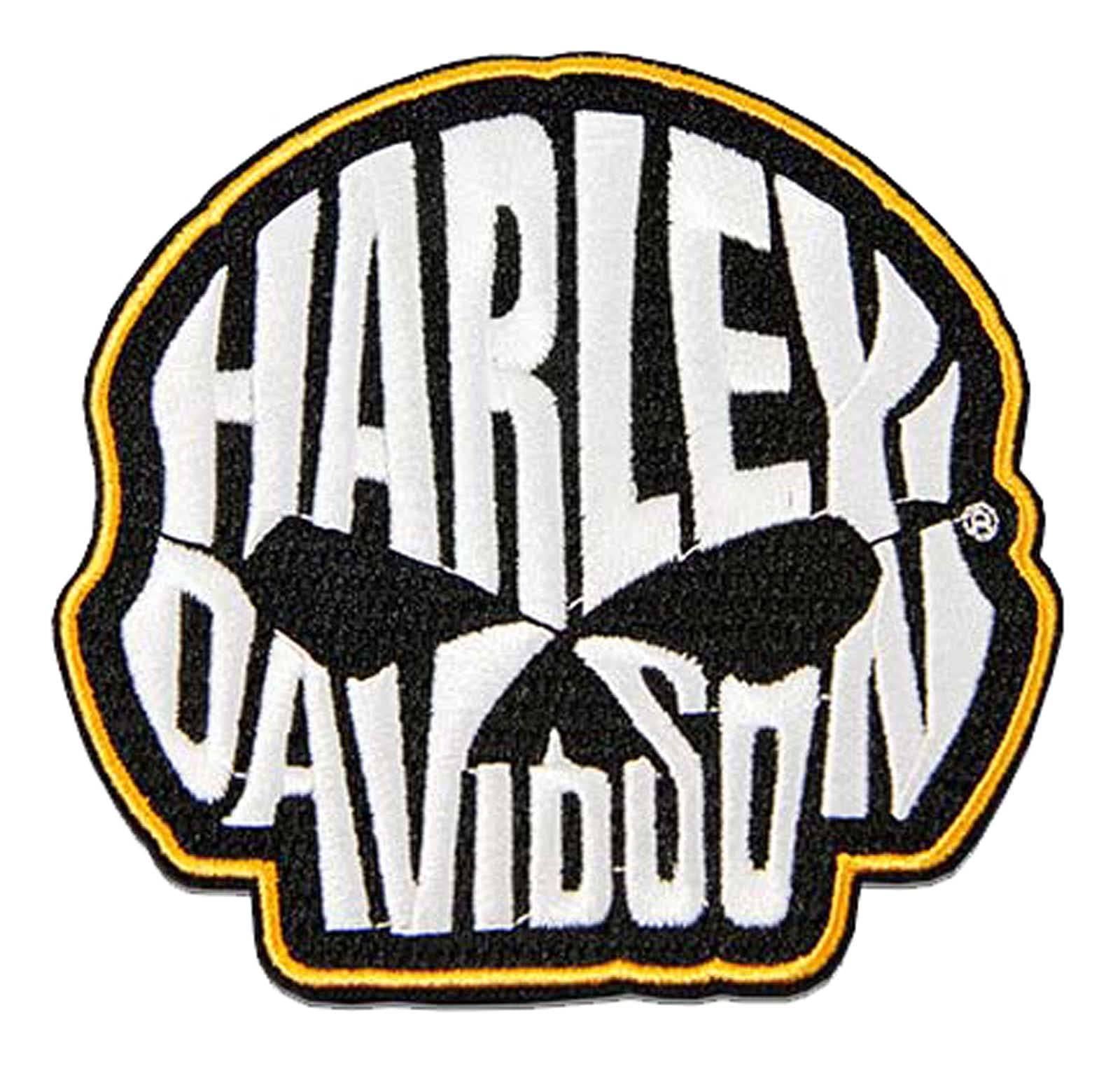 Harley Davidson Skull Logos H D® 4 IN. EMBROIDERED WILLIE G SKULL