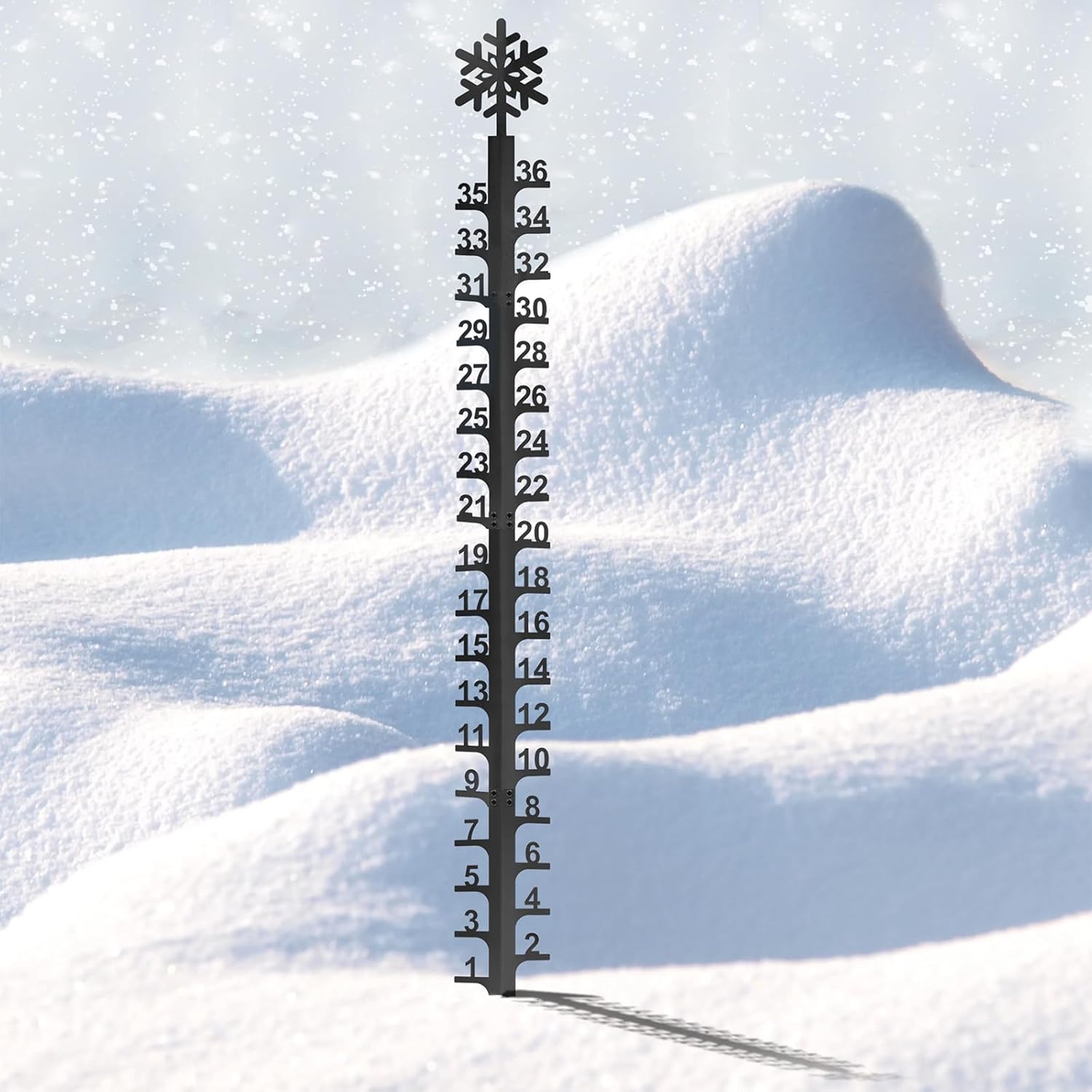 Amazon.com : Snow Gauge Outdoor, 36 Inch Snowfall Measuring Gauge Metal ...
