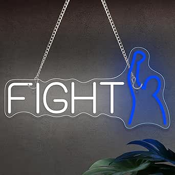Fight Trump Neon Sign for Wall Decor, Neon Light for Bedroom LED Light ...