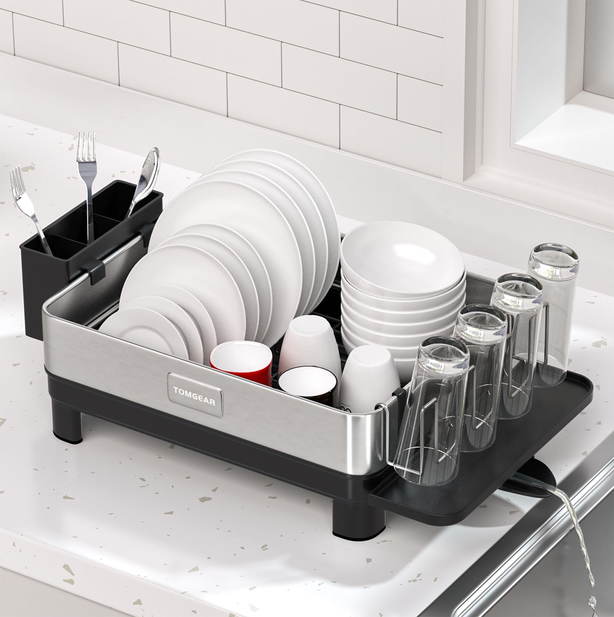 Amazon.com - Cuisinart Stainless Steel Dish Drying Rack – Includes Wire ...