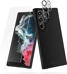 Amazon.com: Case-Mate Samsung Galaxy S23 Ultra Case [3in1] with FlexiShield Screen Protector ...