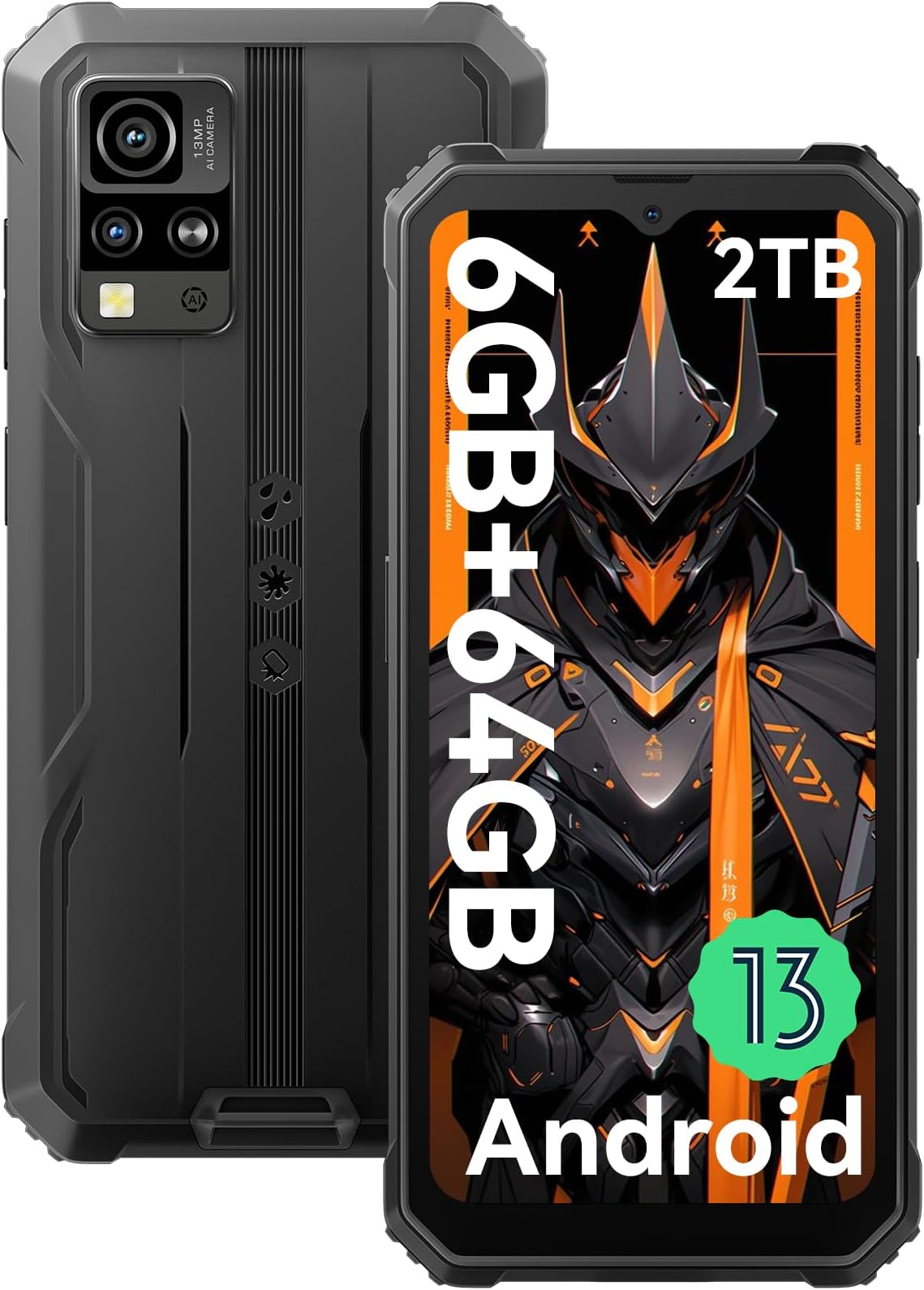 Amazon.com: Blackview Rugged Smartphone Unlocked, 2023 BV6200 Rugged ...
