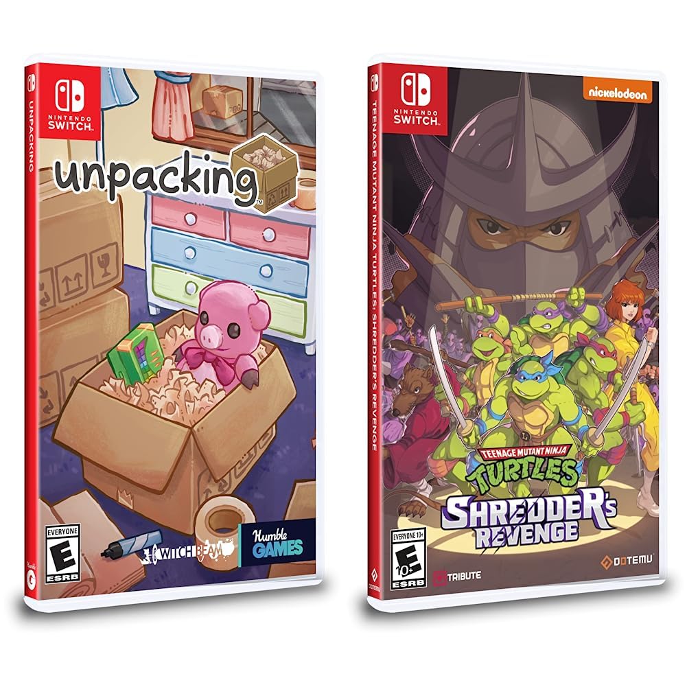 Unpacking - Nintendo Switch and Teenage Mutant Ninja Turtles: Shredder ...