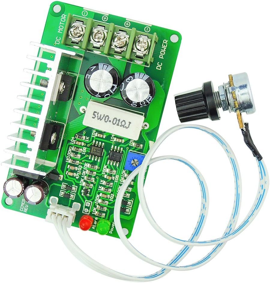DollaTek 12V 24V 36V 10A DC Motor Speed Controller With Adjustable Over ...