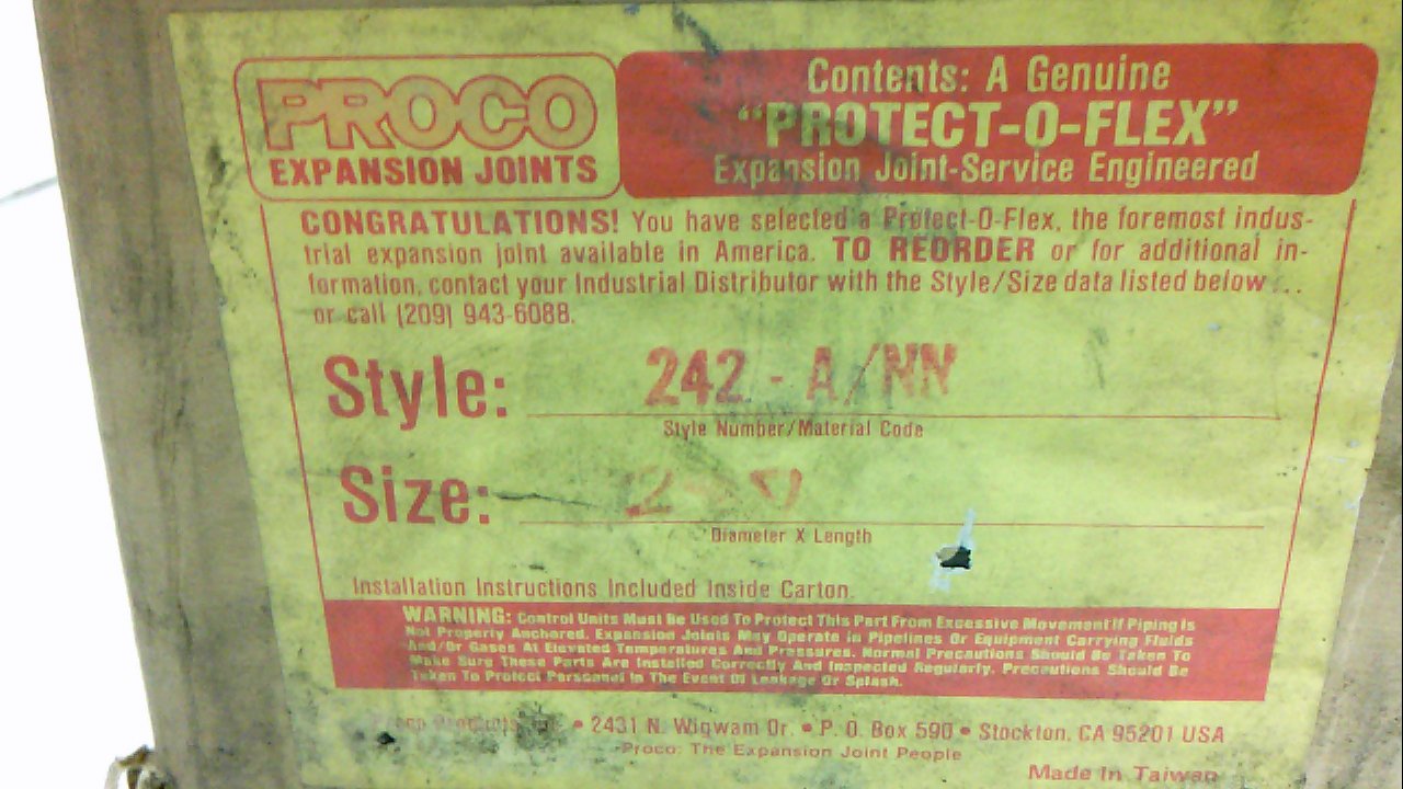 Amazon.com: PROCO 242-A ,PROTECT-O-FLEX EXPANSION JOINT EPDM UNION ...