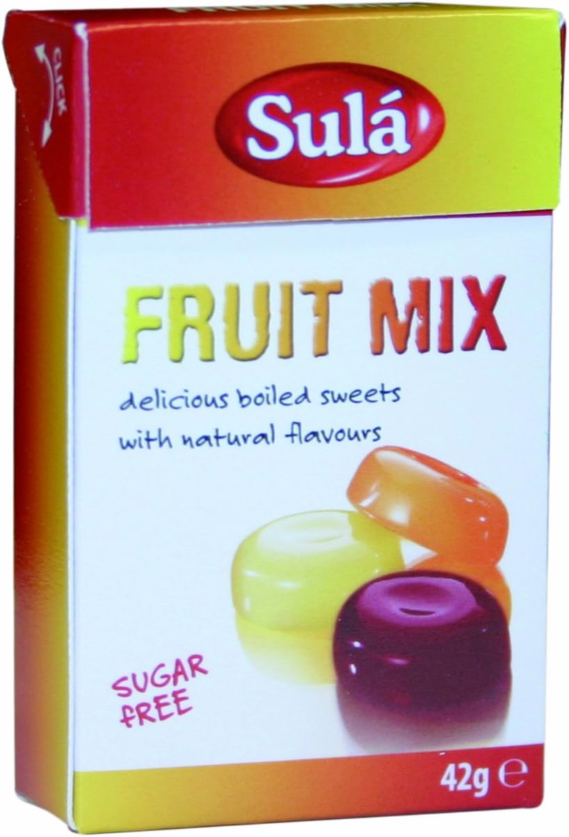 Sula Sugar Free Fruit Mix Sweets 42 g (Pack of 14) : Amazon.co.uk: Grocery
