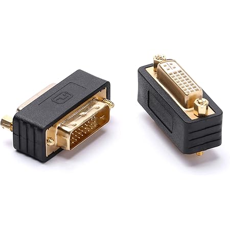 Amazon.com: Dvi-d Male to dvi-i Female Port Saver Adapter Compact Size ...