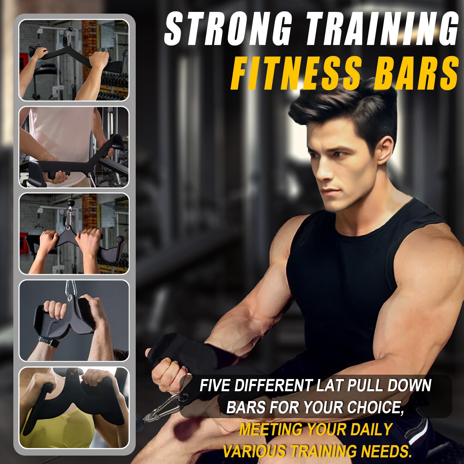 Snapklik.com : BLUSLM LAT Pull Down Bar T Bar Row AttachmentV Bar ...