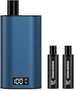 Amazon | DBL BOX 電子タバコ べイプ ポッド交換式 ストロングメンソール ポッド2個付き LEDディスプレイ搭載 爆煙 使い捨てカートリッジ 充電可能 持ち運び シーシャ ...