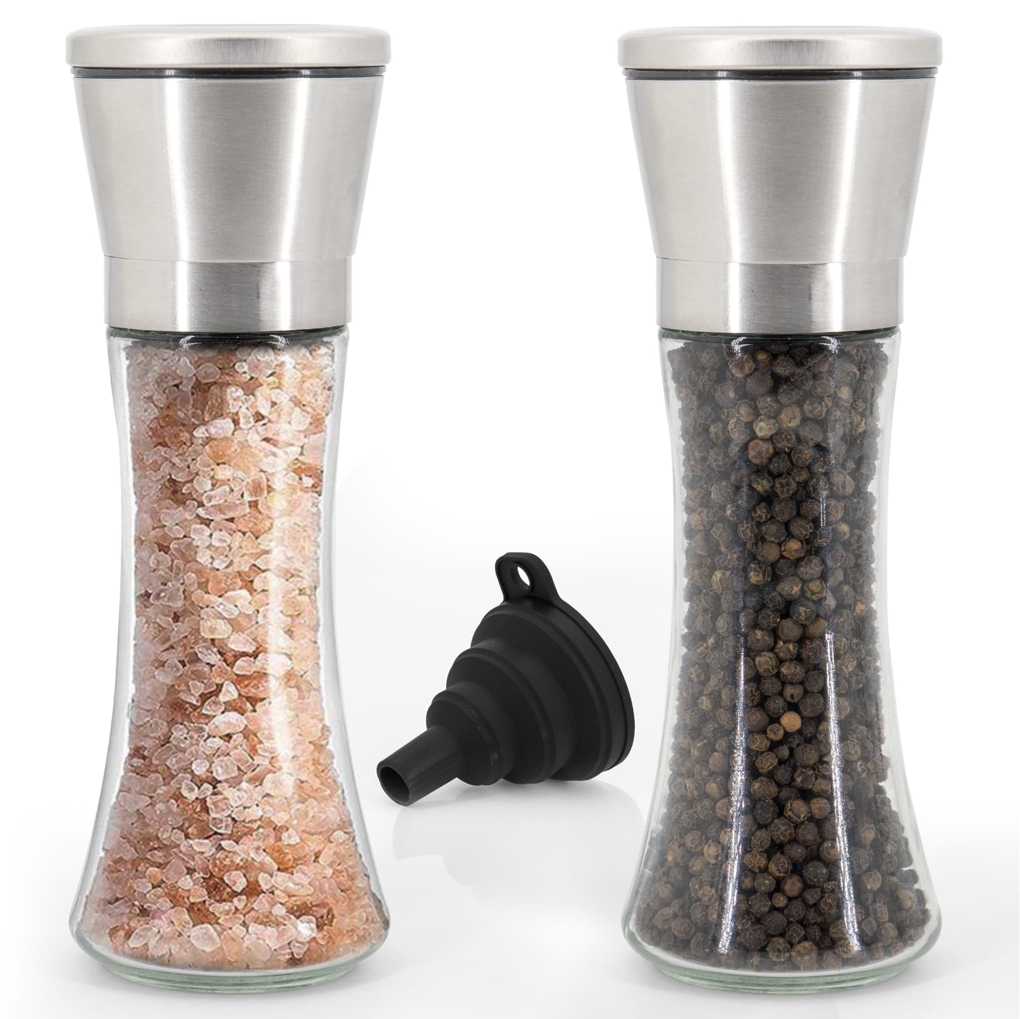 Amazon.com: CHEF'S FAVORITE Salt and Pepper Grinder Set of 2 - Manual ...