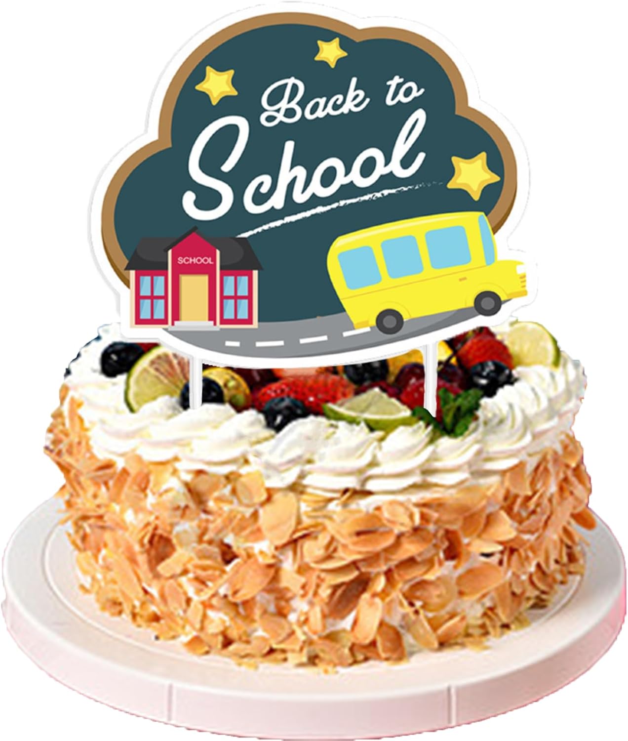 Amazon.com: Welcome Back to School Cake Topper, Back to School First ...