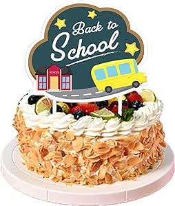 Amazon.com: Welcome Back to School Cake Topper, Back to School First ...