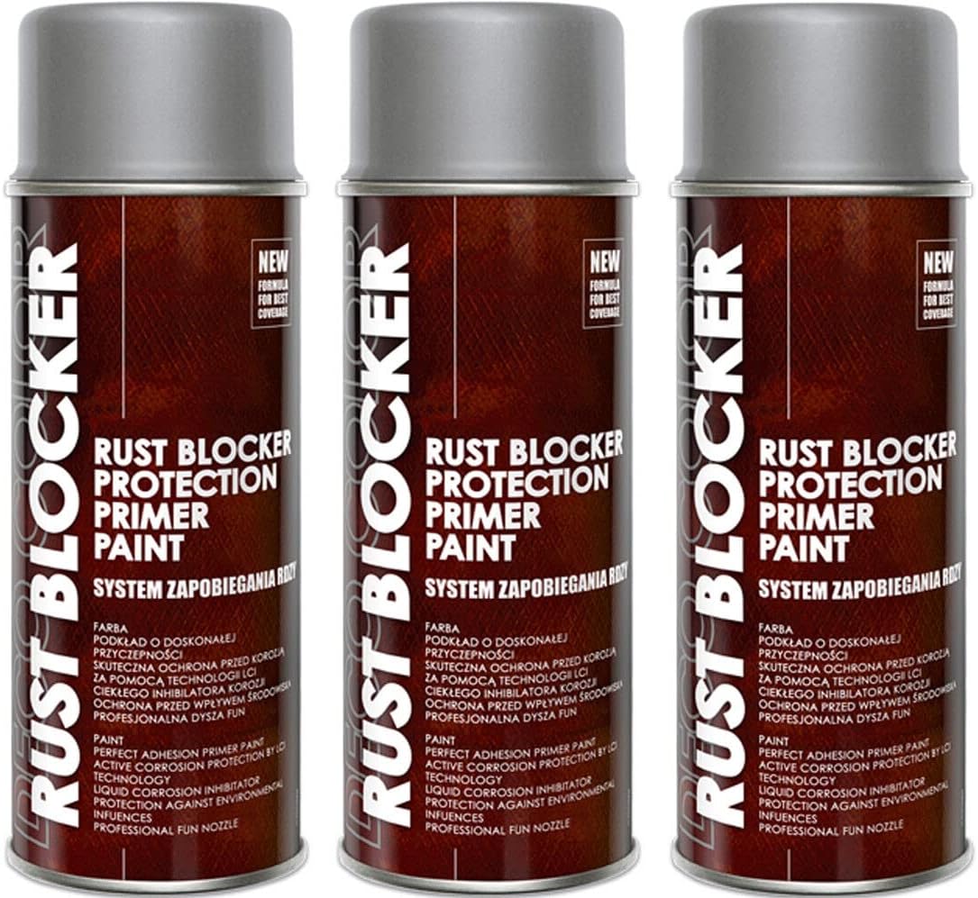 Deco Color 3er Sparpack 400 ml Rust Blocker 4in1 Metallschutzlack Rost ...