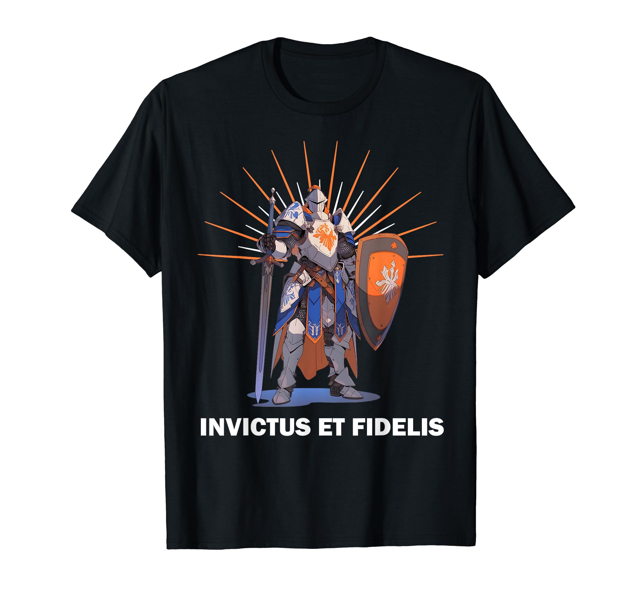 Amazon.com: Invictus et Fidelis Knights Templar Motto T-Shirt : Clothing, Shoes & Jewelry