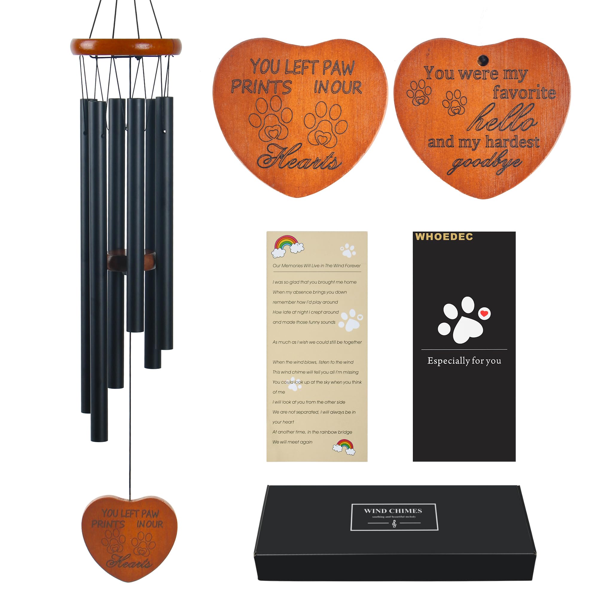 Amazon.com : Dog Memorial Wind Chime - Loss of Dogs Sympathy Gift, Pet ...