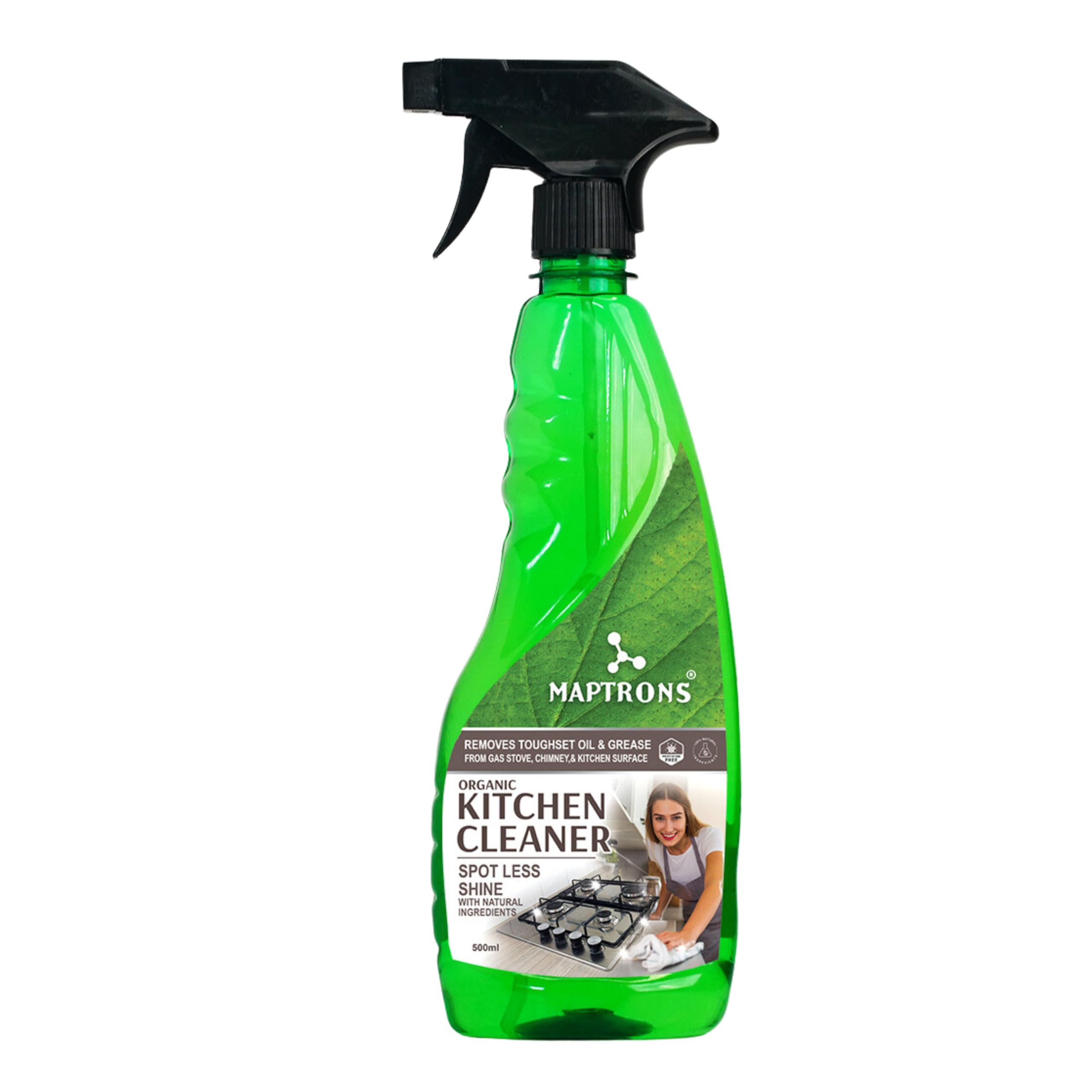 MAPTRONS ORGANIC KITCHEN,WASH BASIN CLEANER SPRAY 500 ml | For Gas ...