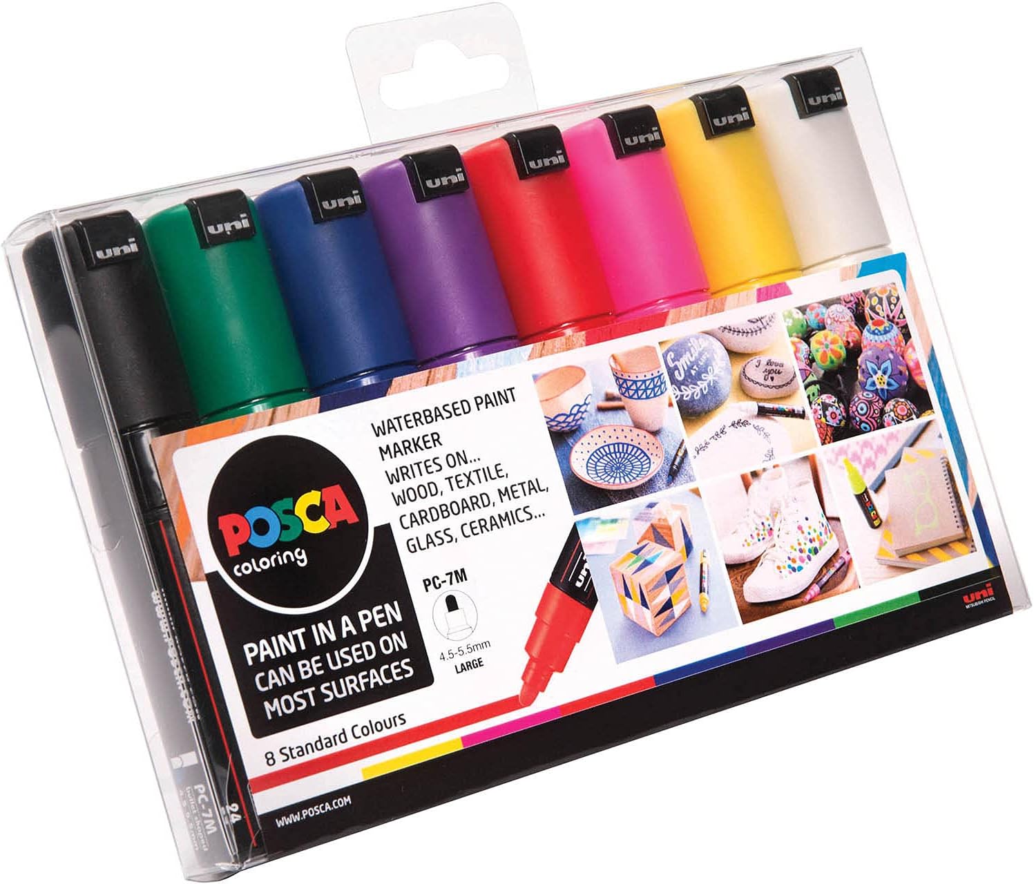 Uni Posca PC-7M 8 Piece Pack – BigaMart