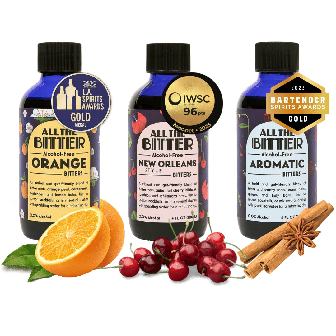 Amazon.com : All The Bitter - Classic Bitters Trio - Non Alcoholic ...