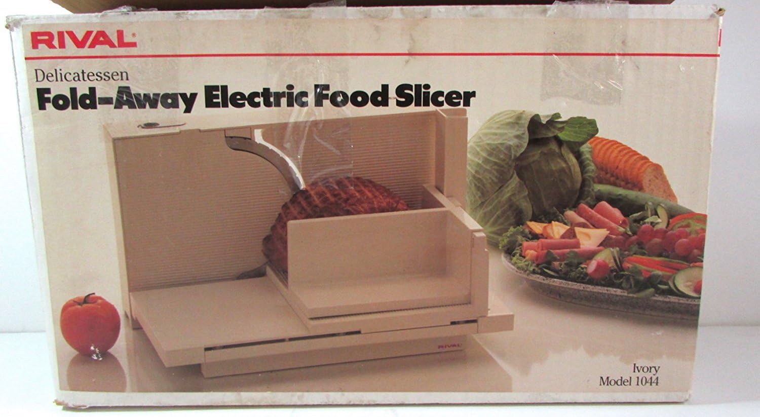 Amazon.com: Rival Delicatessen Fold Away Electric Food Slicer 1044 ...