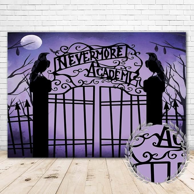 Amazon.com : Wednesday Addams Backdrop 7x5 Nevermore Academy Backdrops ...