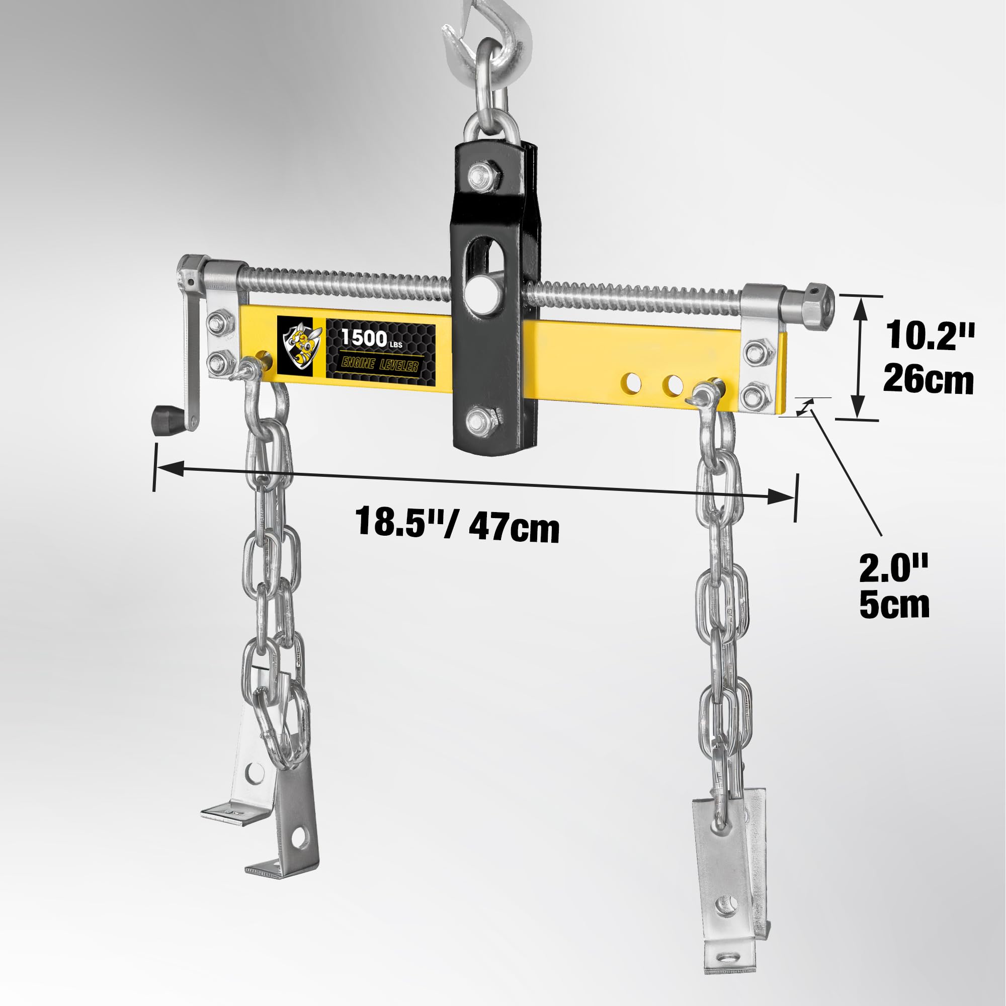 Snapklik.com : YELLOW JACKET Engine Load Leveler 1500lbs Steel Engine ...