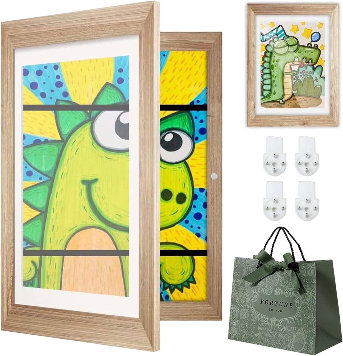 Amazon.com: White Rows Children Art Projects Kids Art Frames, Kids Artwork Frames Changeable ...