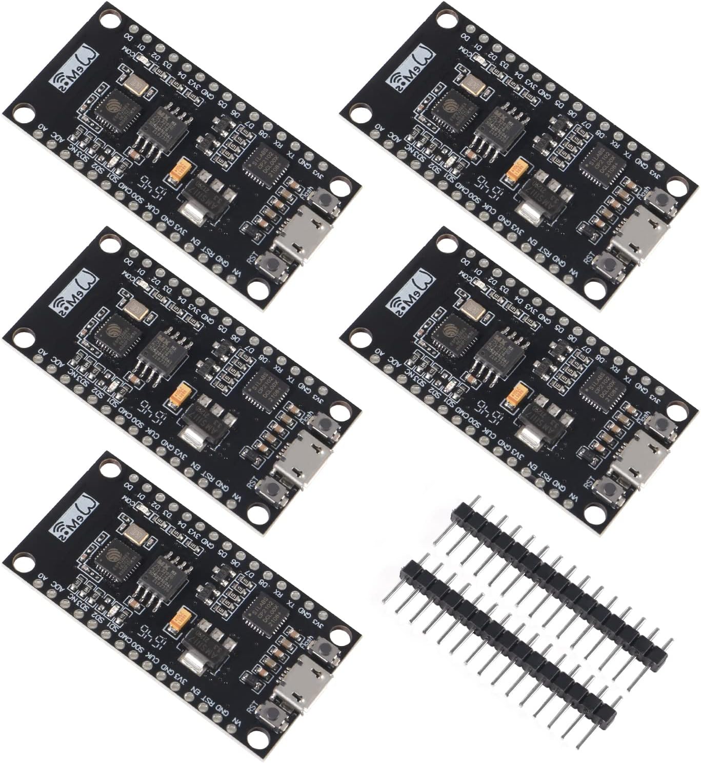 AITRIP 5 PCS for Node-Mcu Lua CP2102 NodeMCU V3 Lua WiFi Module ...