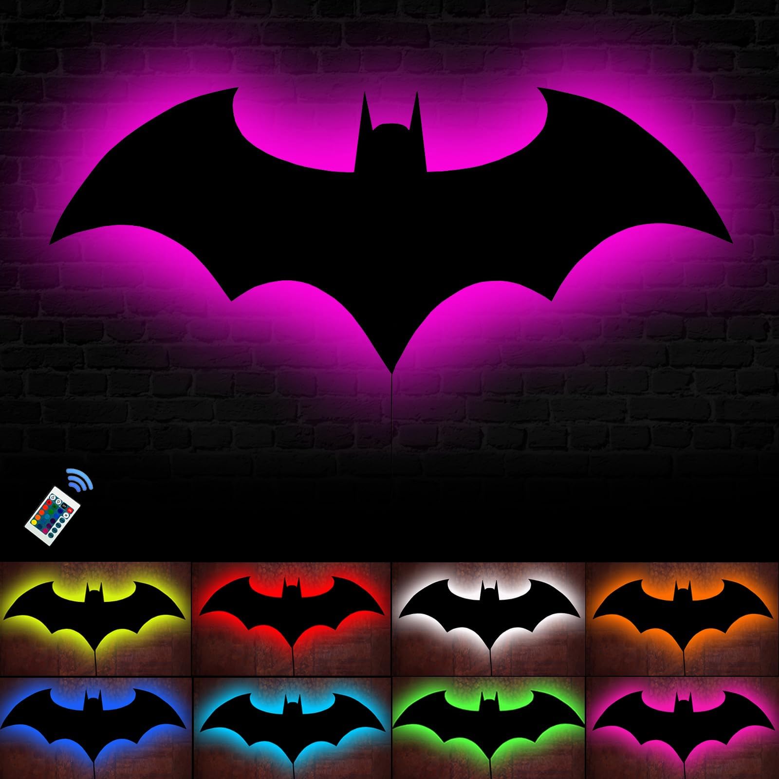 Amazon.com : Bat neon Sign,Bat Wall Lights,Bat Man neon Sign,Bat Neon ...