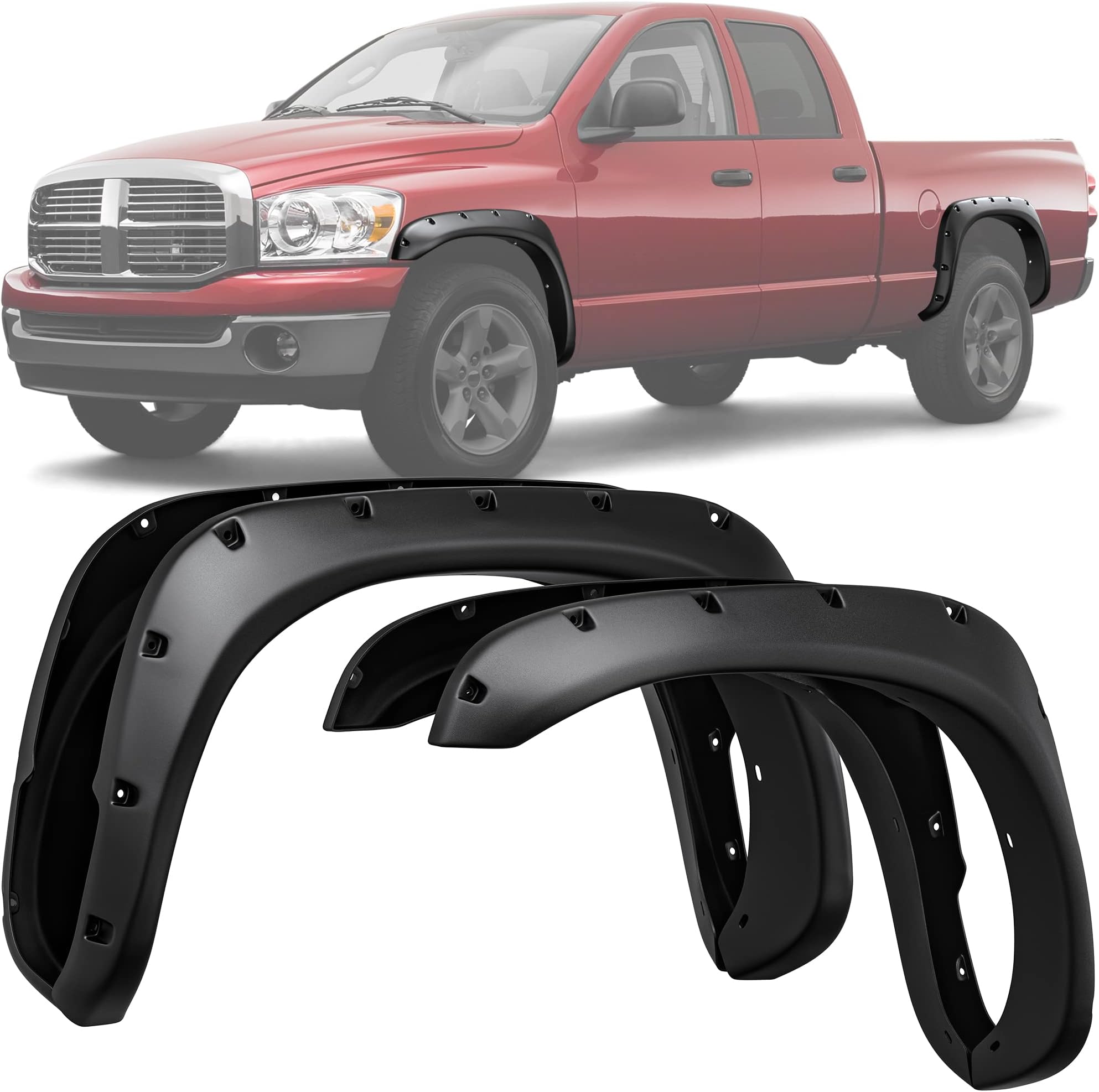 Amazon.com: Dodge Ram 3500 Dually OE/Factory design FENDER FLARES. FITS ...
