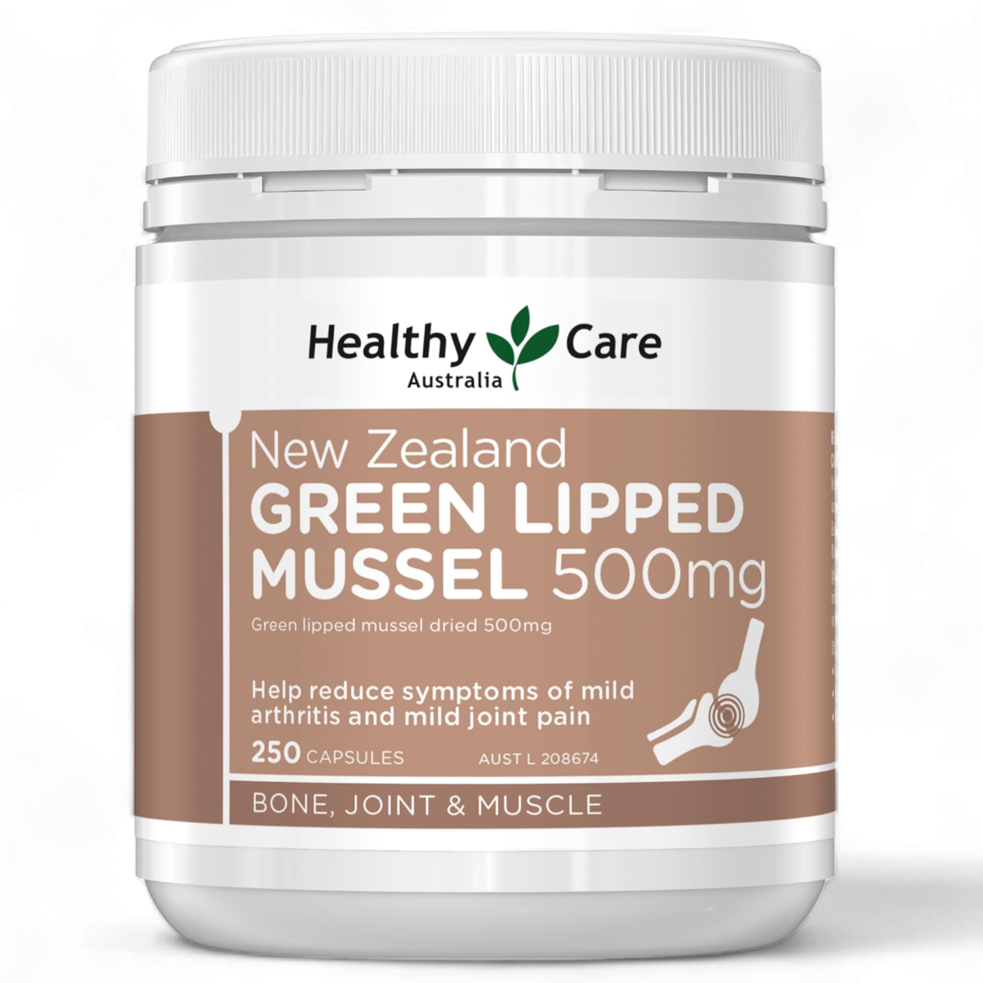 Healthy Care Green Lipped Mussel Capsules - Supports Joint Health ...