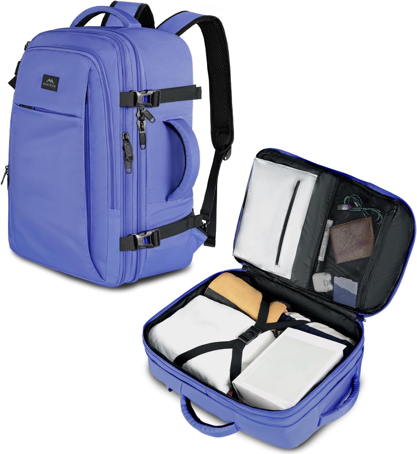 Amazon.com: MATEIN Travel Backpack for Women, 50L Carry on Backpack ...