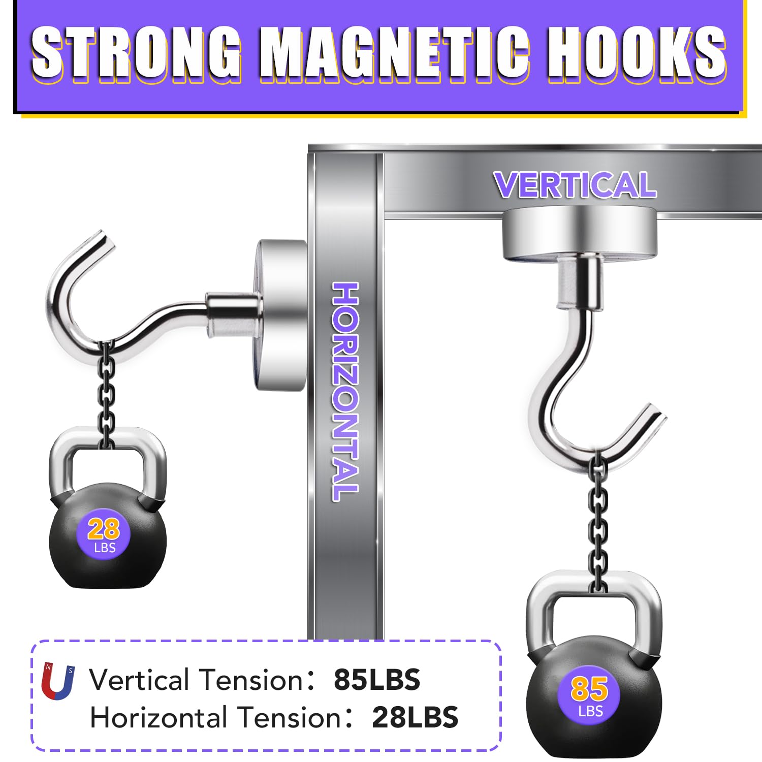 Snapklik.com : TRYMAG Strong Magnetic Hooks For Cruise Cabins, 6 Pack ...