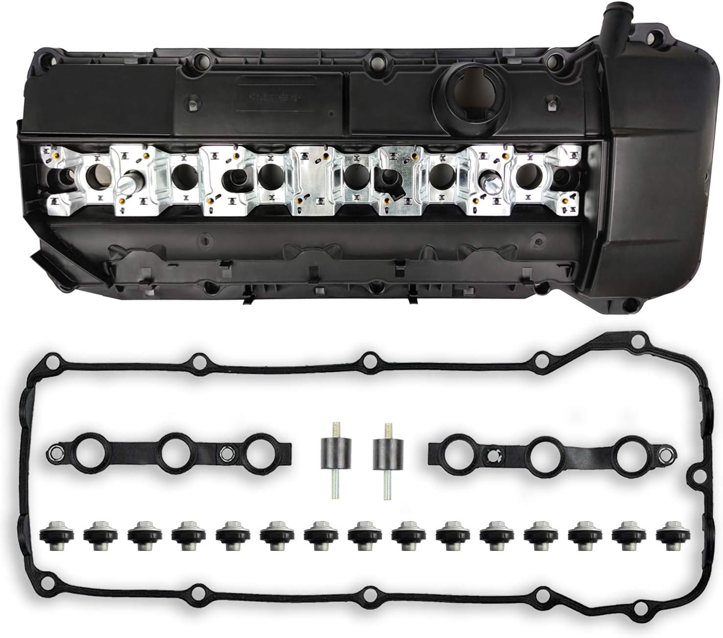 Amazon.com: Engine Valve Cover Kit with Gasket, Spark Plug Seals, Bolts ...