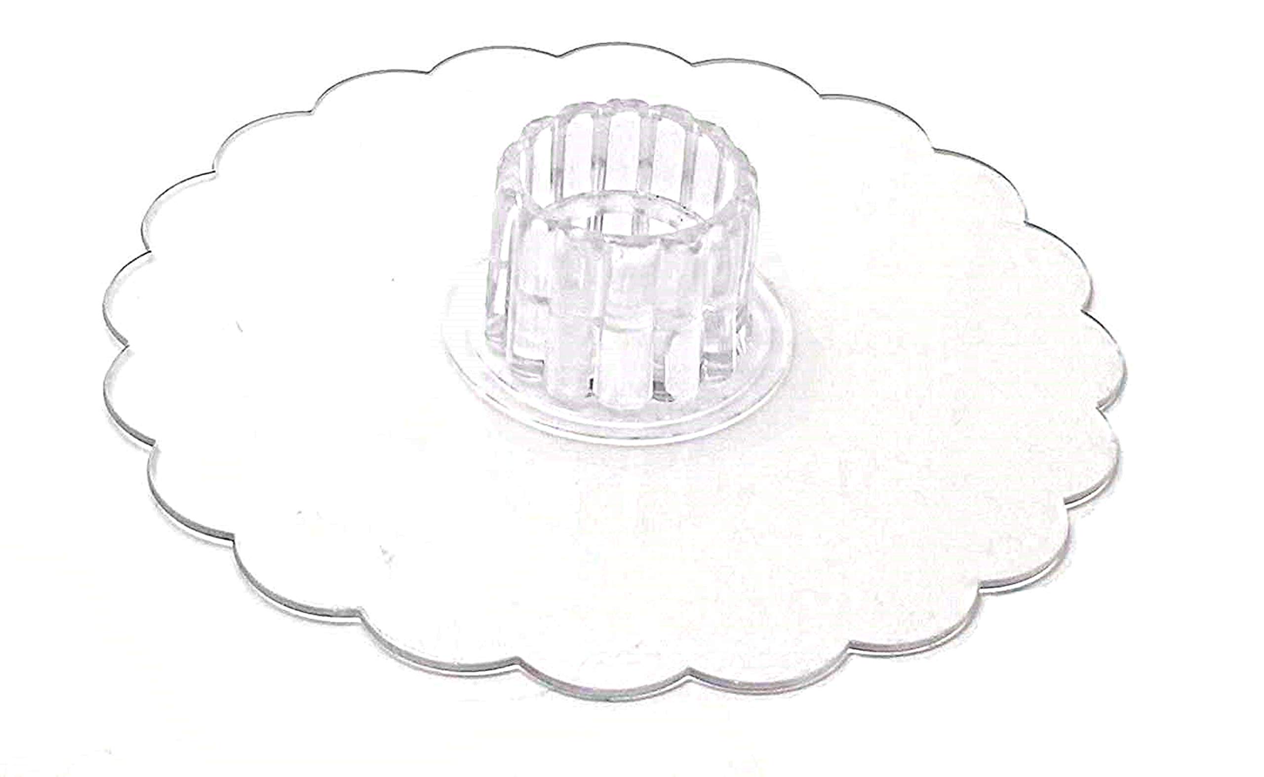 Amazon.com: 12 Clear Plastic Centerpiece Top/Bottom Plates 6" - 14 ...