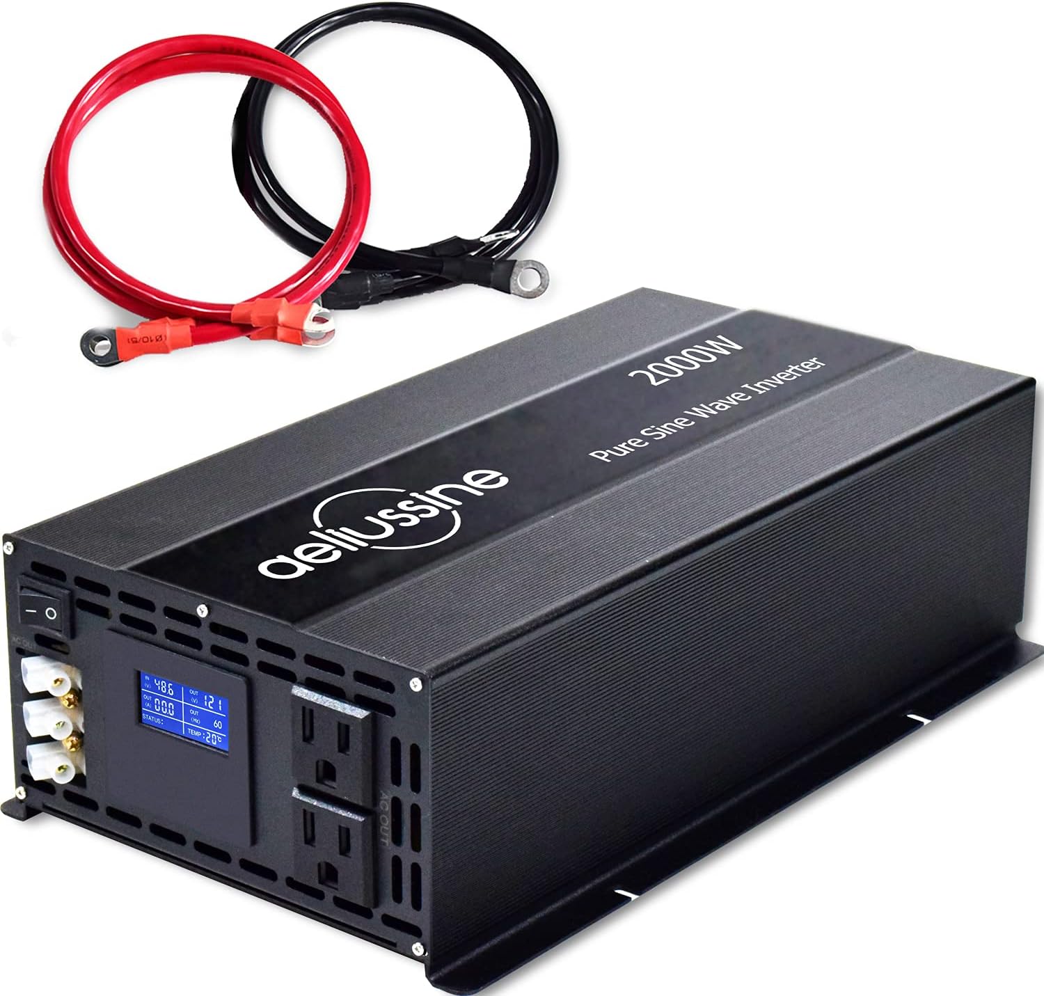 Amazon.com: aeliussine 2000w Inverter Pure Sine Wave Power Inverter 48v ...