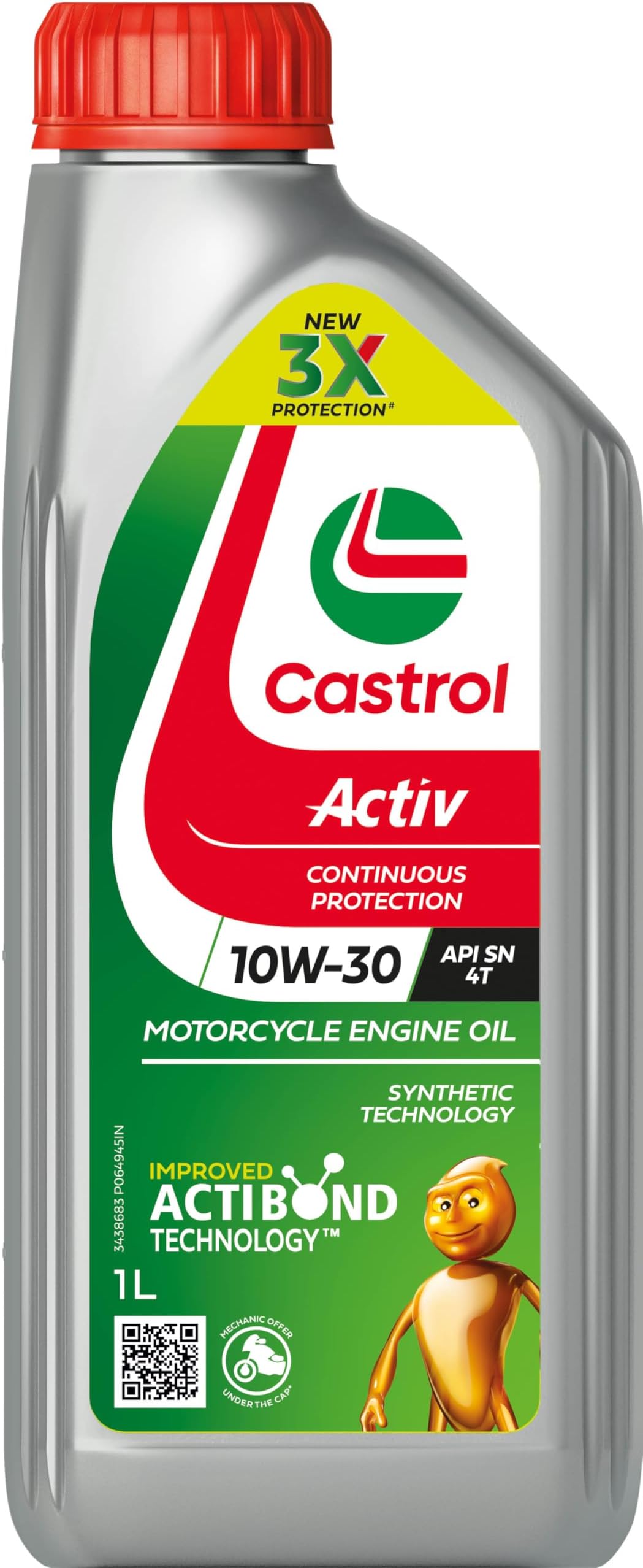 Castrol Activ Scooter 5W-30 4-AT Engine oil with Synthetic Technology ...