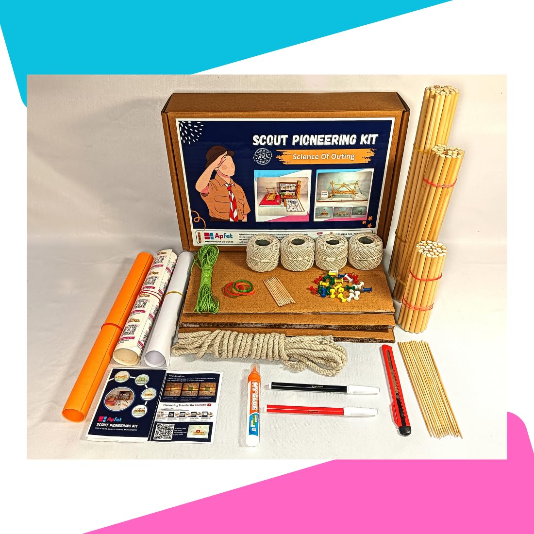 Apfet Scout Pioneering Kit for Scout, Guide, Rovers, Rangers and Scout ...