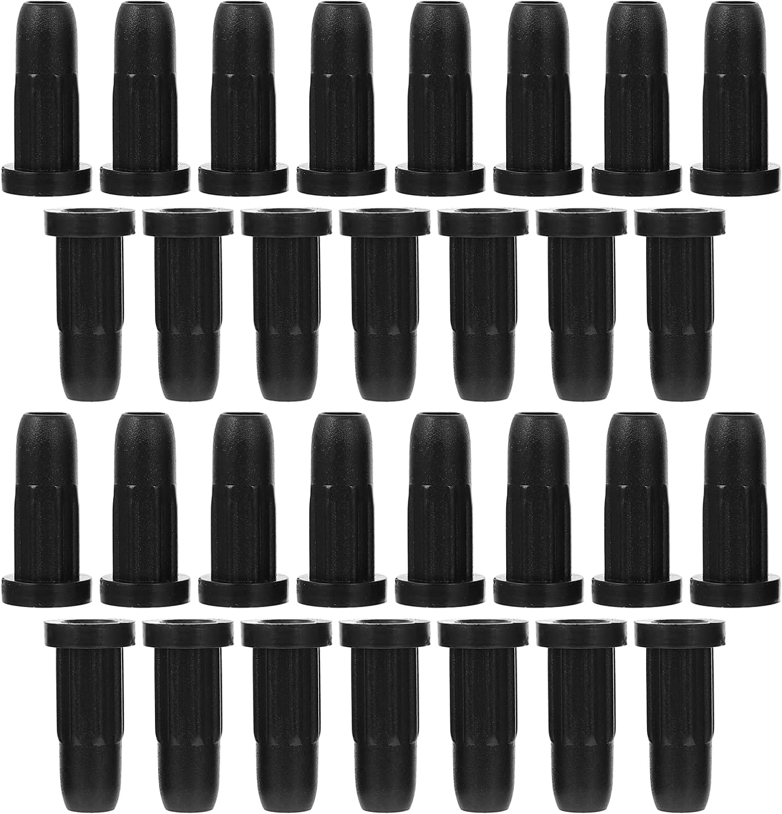 Amazon.com: Lovelysp Plastic Caster Socket Black Sleeve Round Inserts ...