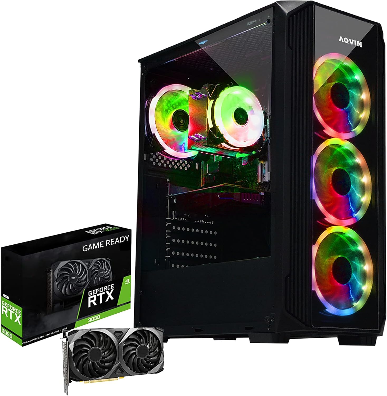 Amazon.com: AQVIN ZForce Gaming PC Desktop Tower - Intel i7 3.40 GHz ...