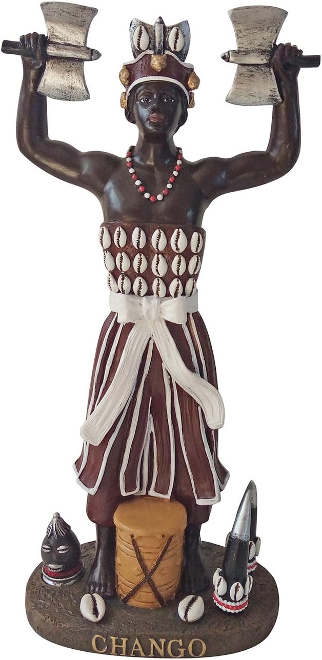 Amazon.com: African God of Lightning and War Chango Shango Statue ...