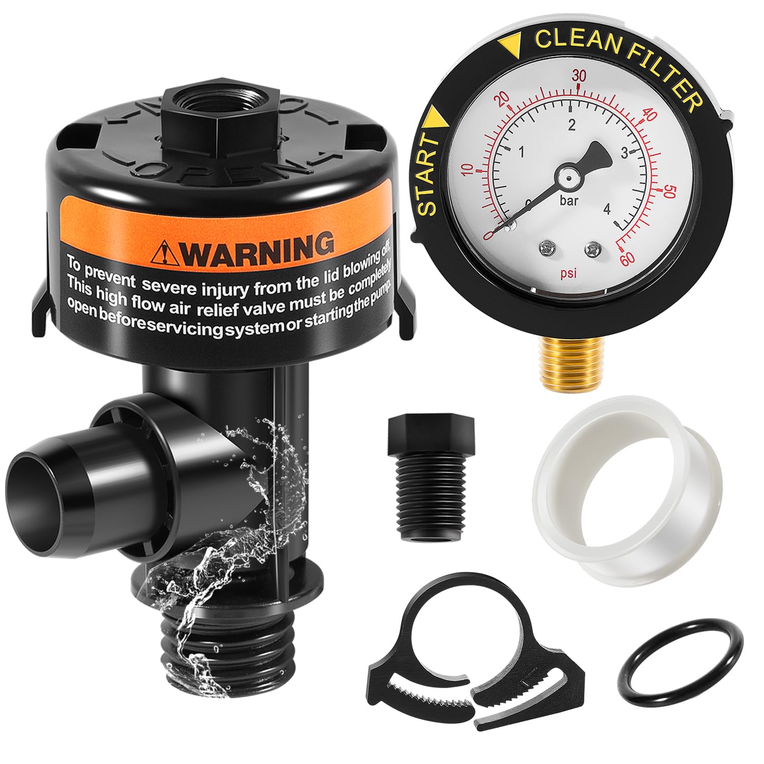 Amazon.com: 98209800 High Flow Manual Relief Valve Replacement with ...