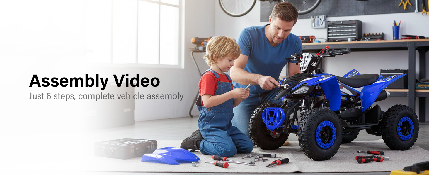 Watch 49cc gas kids ATV Installation Video on Amazon Live