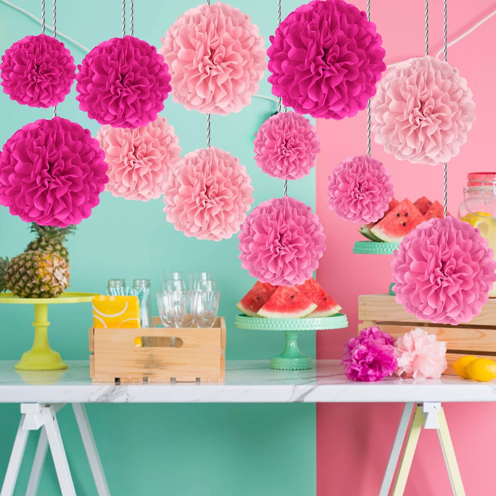 Baby Shower Tissue Balls Unique Honeycomb Tissue Paper Ball, 8 In