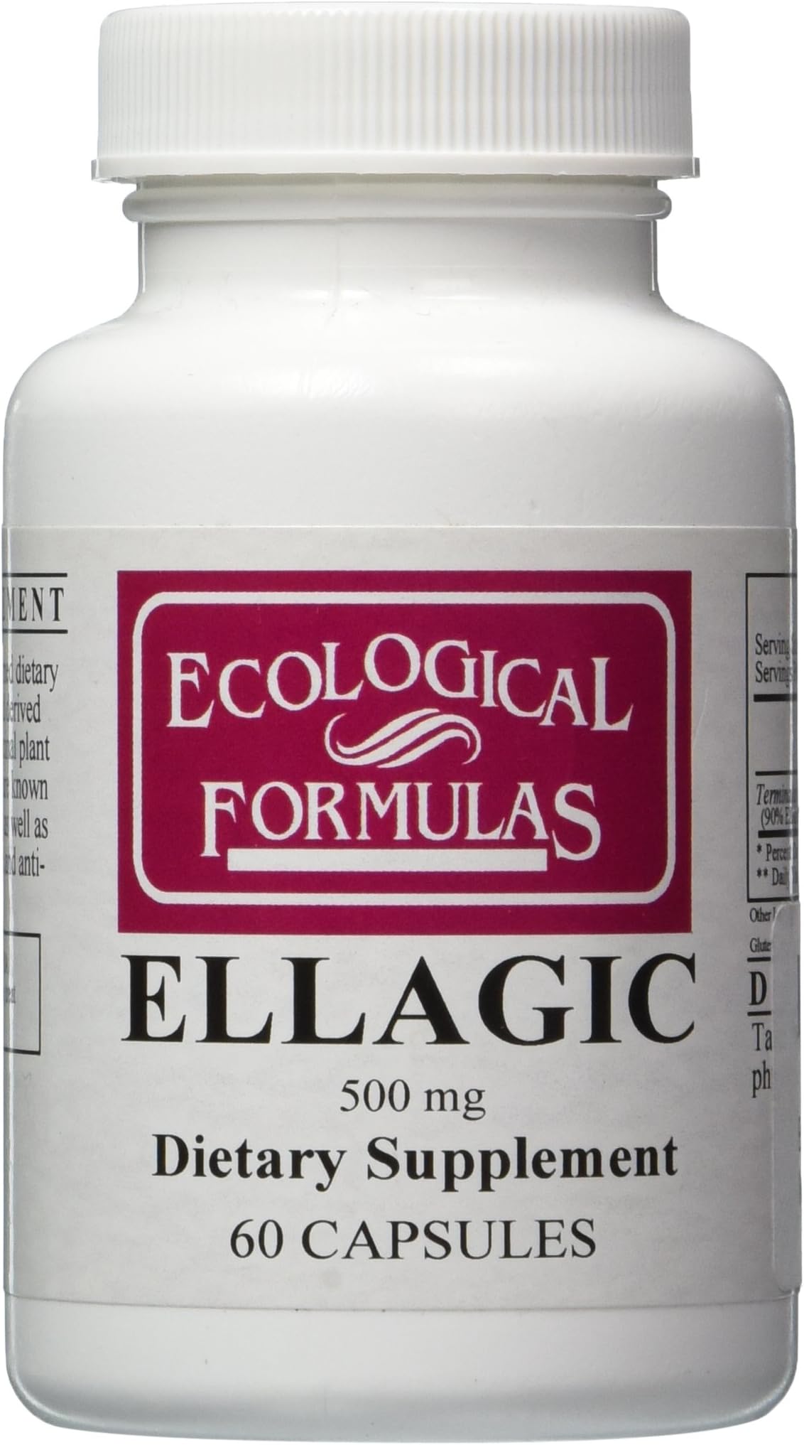Amazon.com: Ecological Formulas - Ellagic 500 mg 60 caps [Health and ...